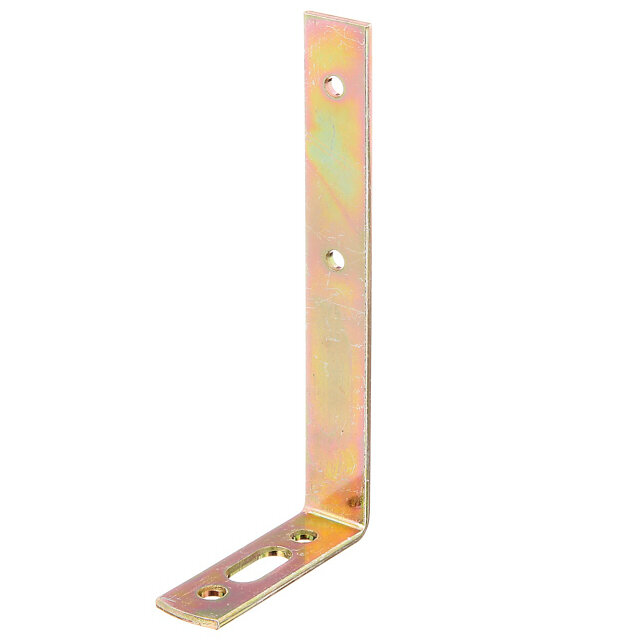 Уголок мебельный оцинкованный 55x120x17 мм с корректирующим отверстием для сборки мебели