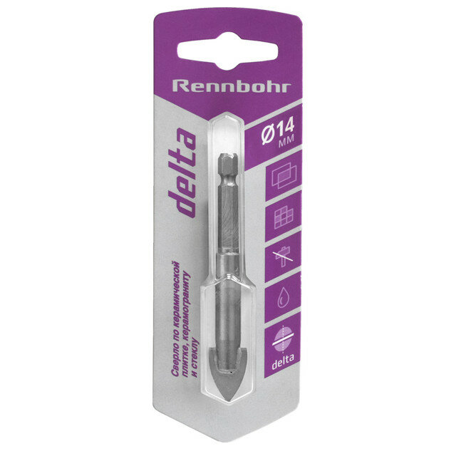 Сверло по кафелю и стеклу RENNBOHR 14х85мм