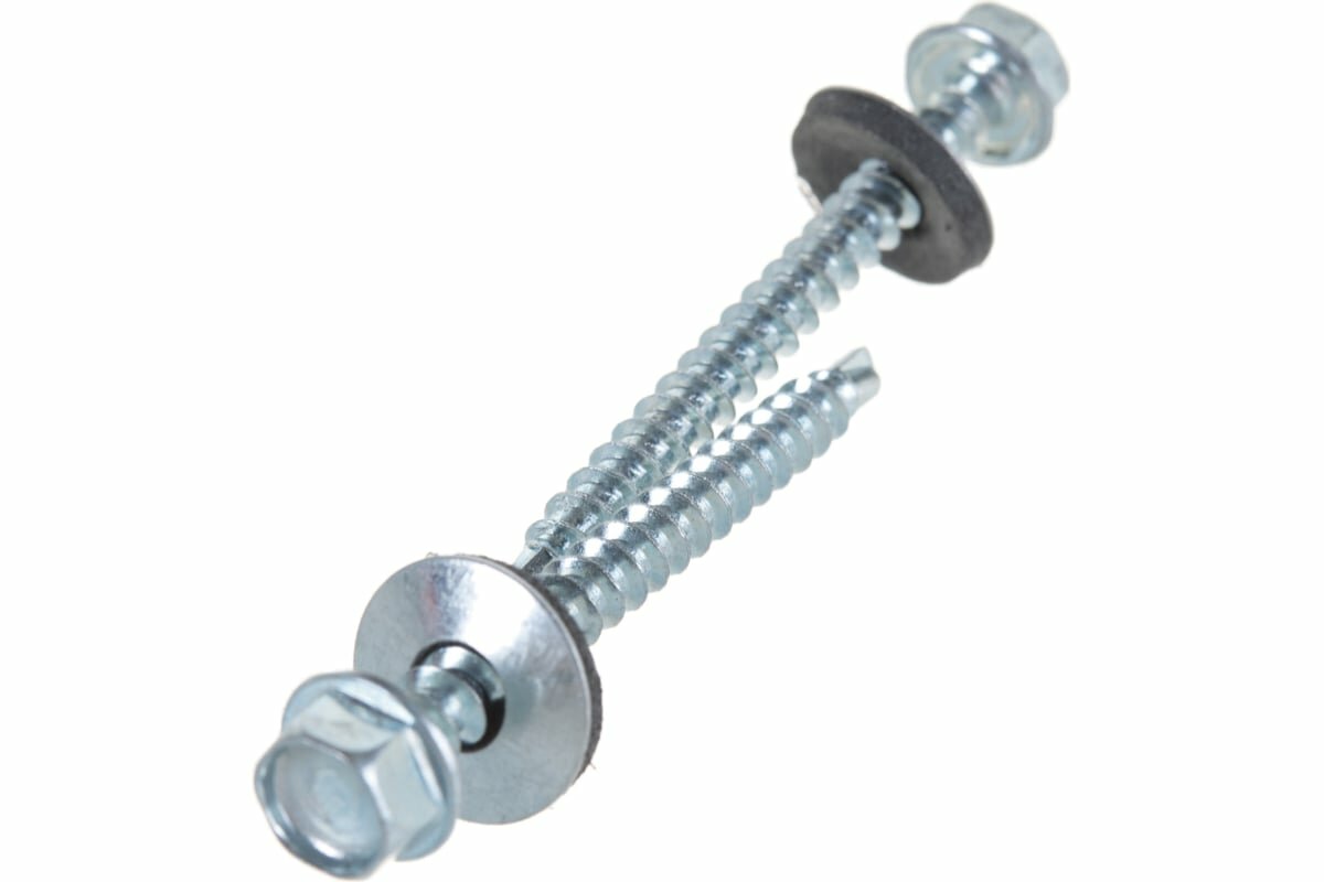 Метизный двор кровельный саморез 4,8×51 мм 100 шт для крепления металлочерепицы