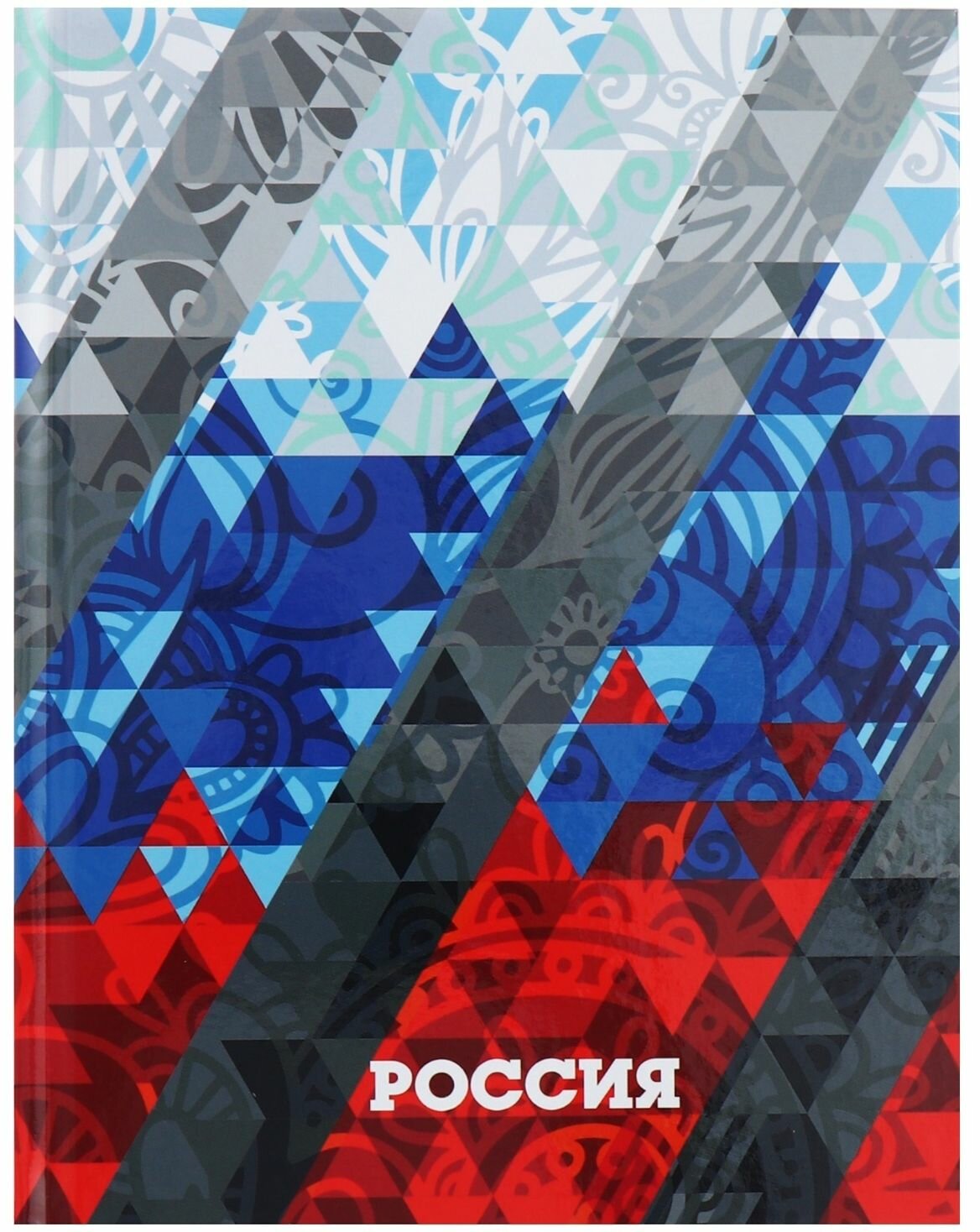 Дневник школьный "Россия геометрия" для 1-11 классов, универсальный дневник для школы, твердая обложка 7БЦ с глянцевой ламинацией, для девочки и мальчика, 40 листов