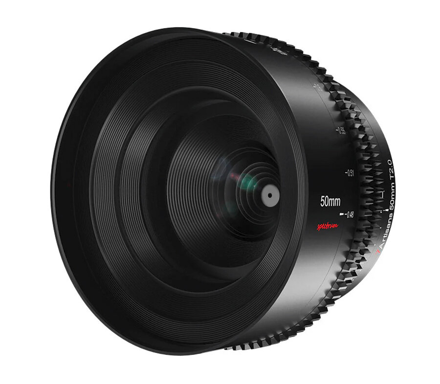 Объектив 7Artisans 50mm T2.0 байонет Canon RF, стандартный, черный