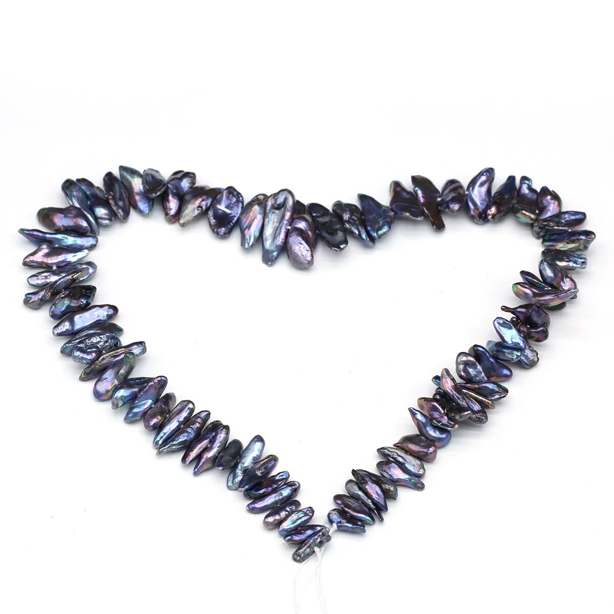 Жемчуг натуральный пресноводный бусины барокко 36 см Фиолетовый, 6X13-8X15mm
