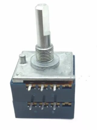 ALPS RK27 стерео потенциометр 10К/20К/50К/100К/250К 50KAX2, Half Shaft