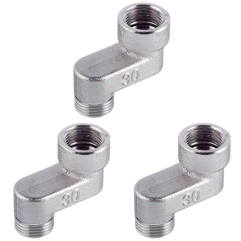 Эксцентрик 1/2 ВР(г) х 1/2 НР(ш) х 30 мм латунный (3 шт.)