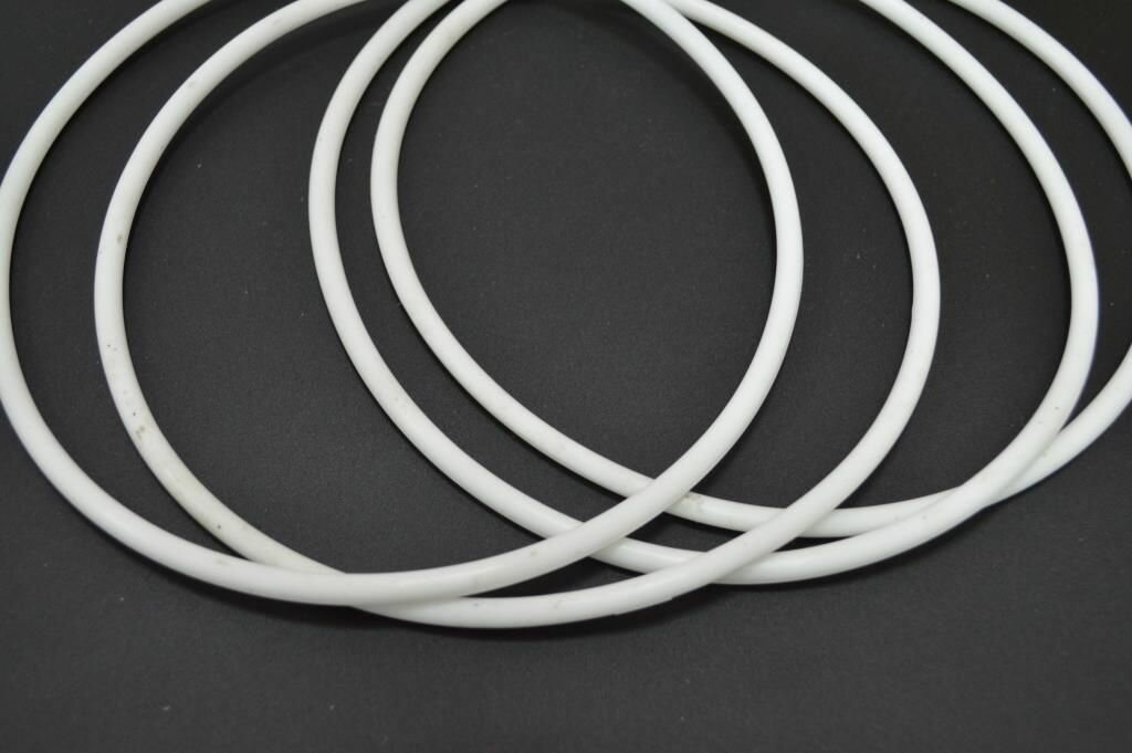 Кольцо уплотнительное РТИ Экспресс, силикон, 200 х 210 х 5.8 мм, 3 шт, белое