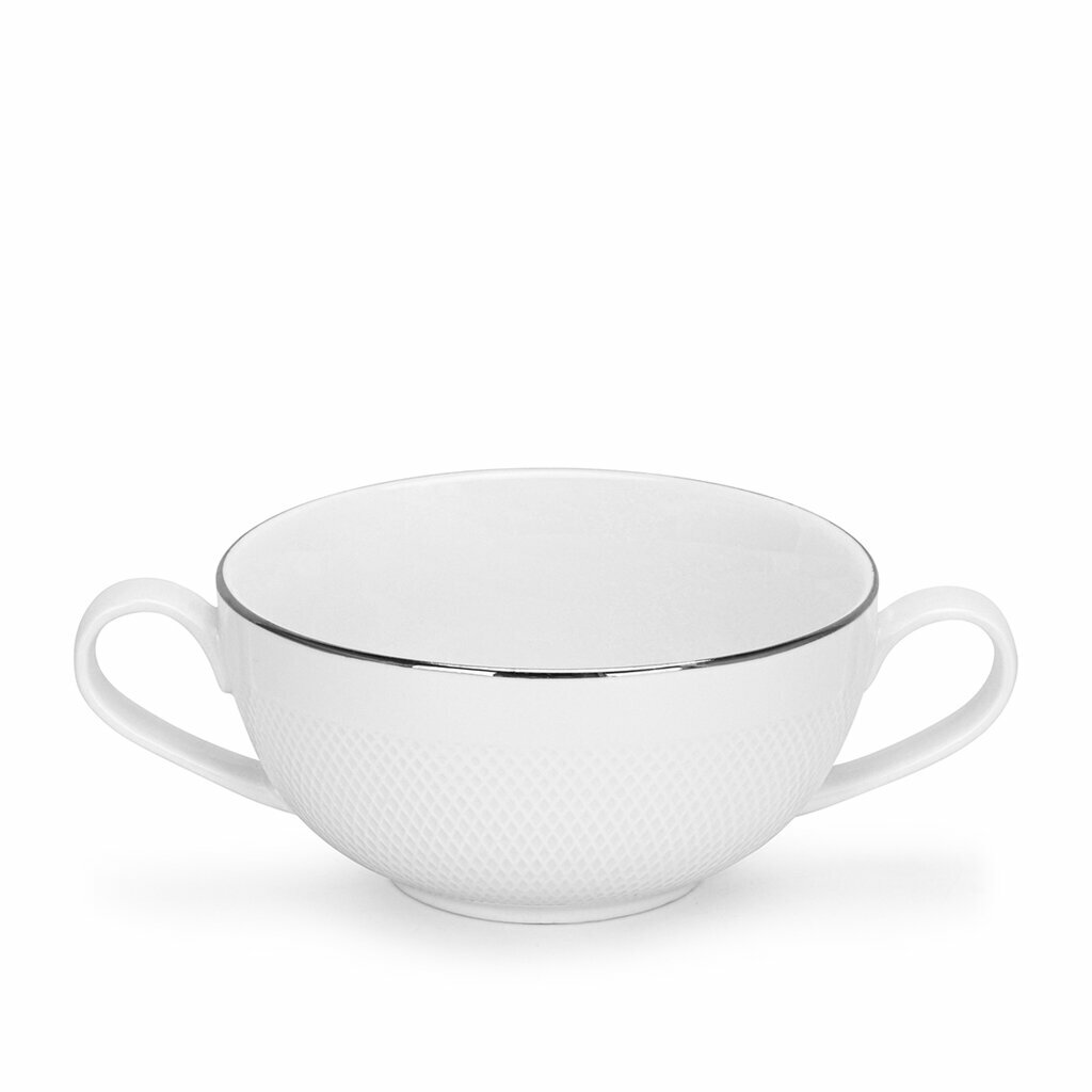 Бульонница из фарфора 300 мл Platinum