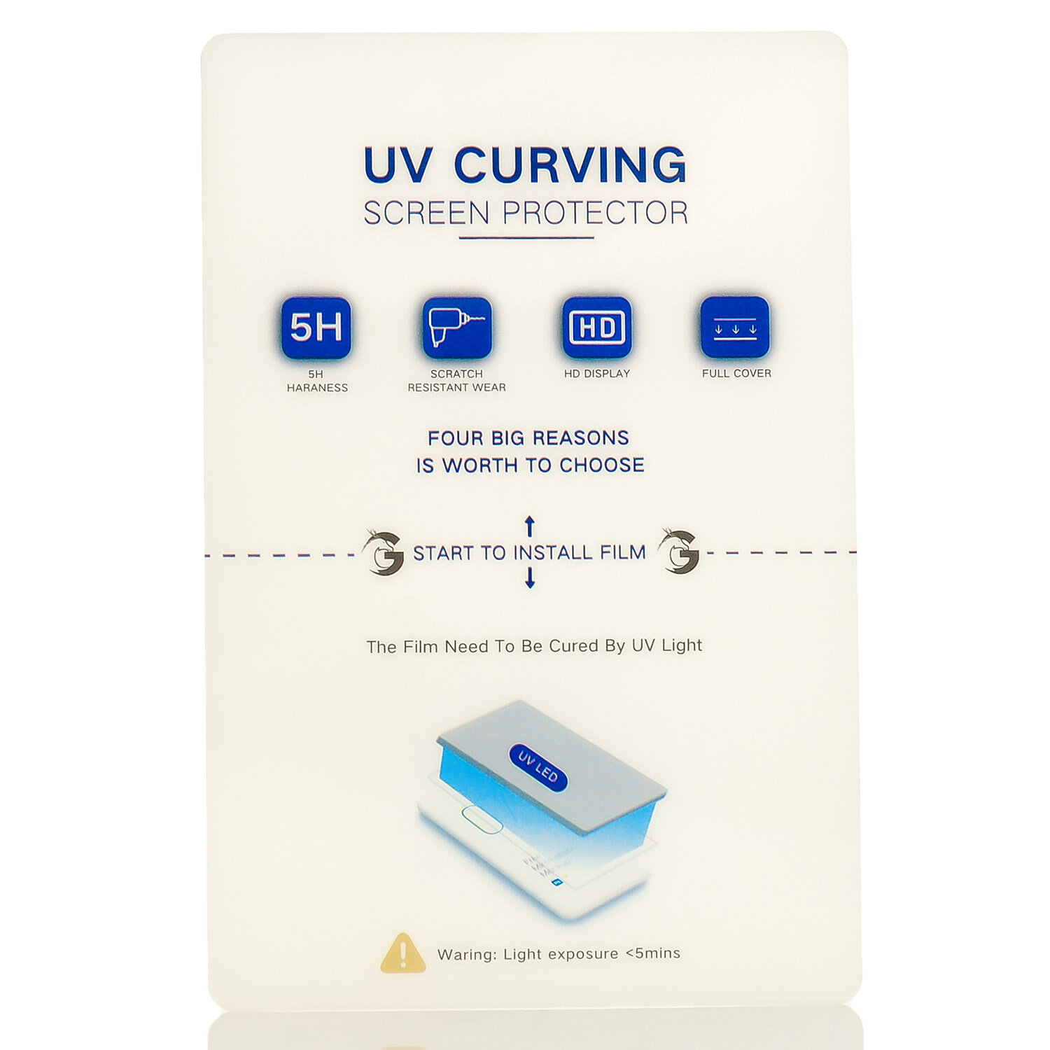 Пленка гидрогелевая UV для резки на плоттере 180x115мм, 0.1мм, глянец (упаковка 10шт.)