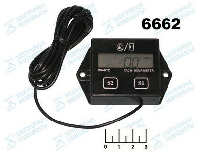 Счетчик моточасов цифровой + тахометр (MTC065)