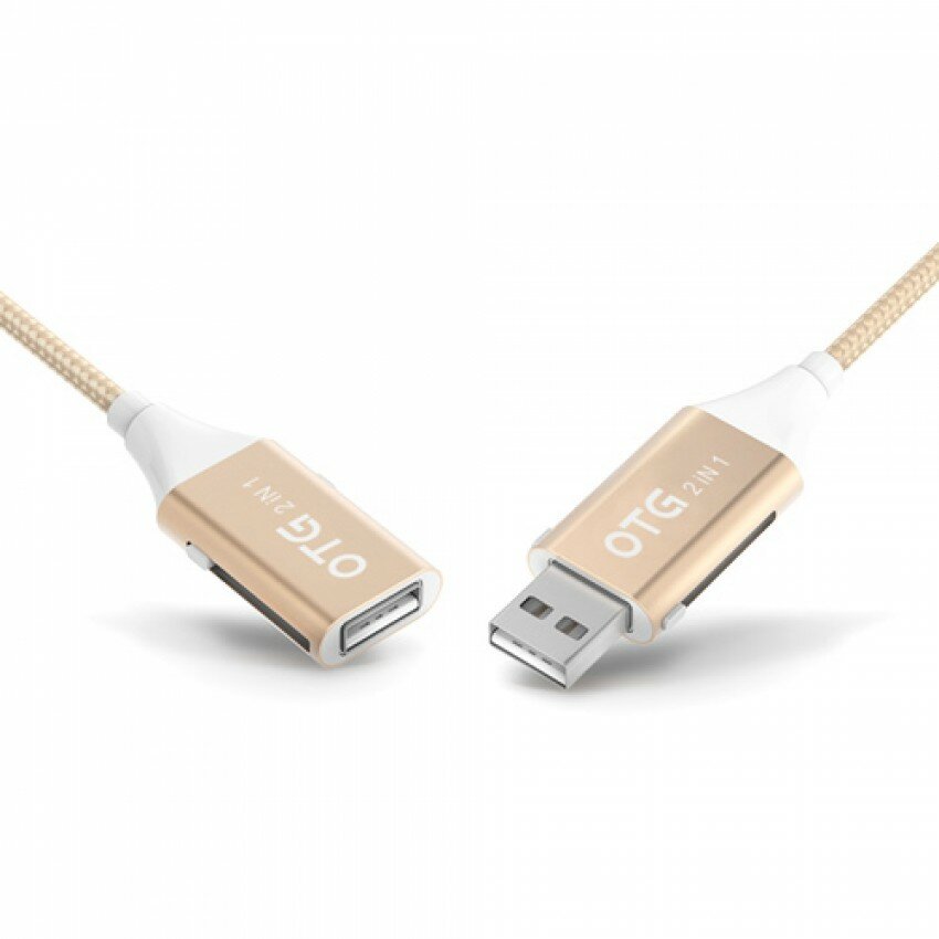OTG кабель WSKEN - 2 в 1 iOS/Android