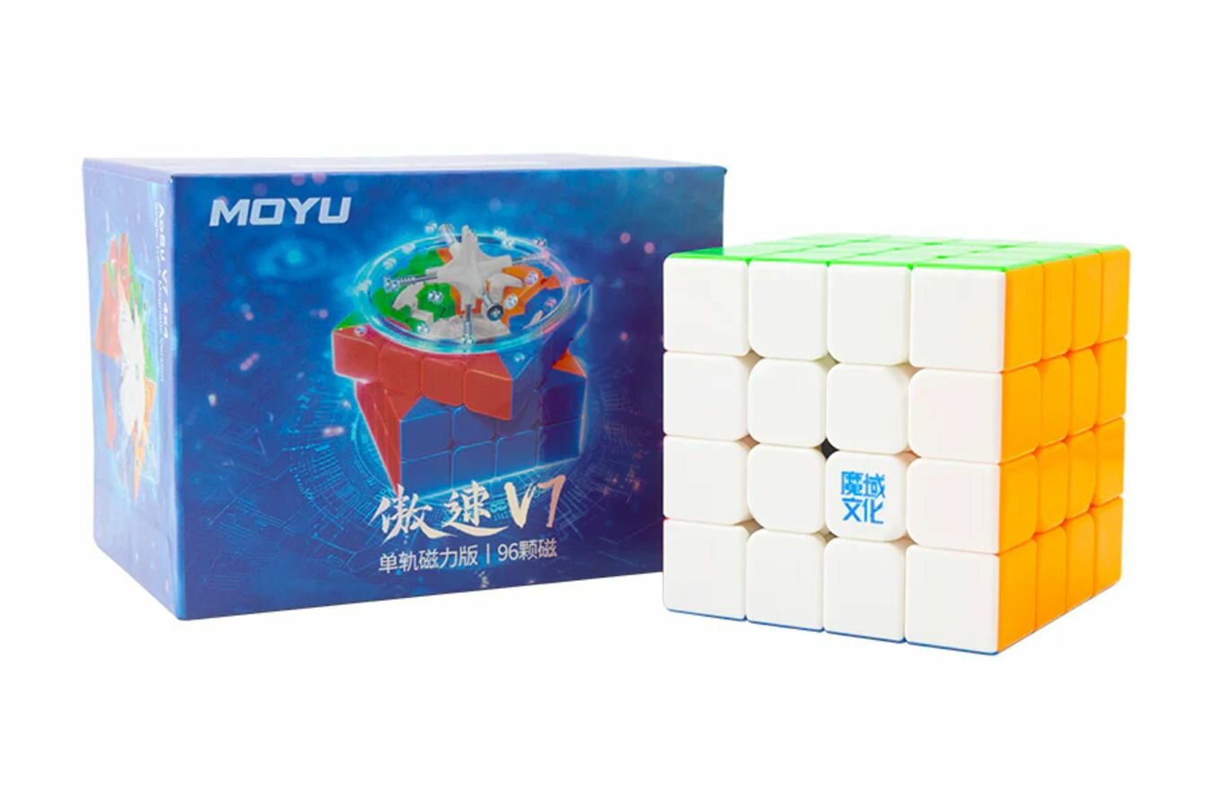 Кубик Рубика магнитный MoYu Aosu 4x4x4 v7 Single-track