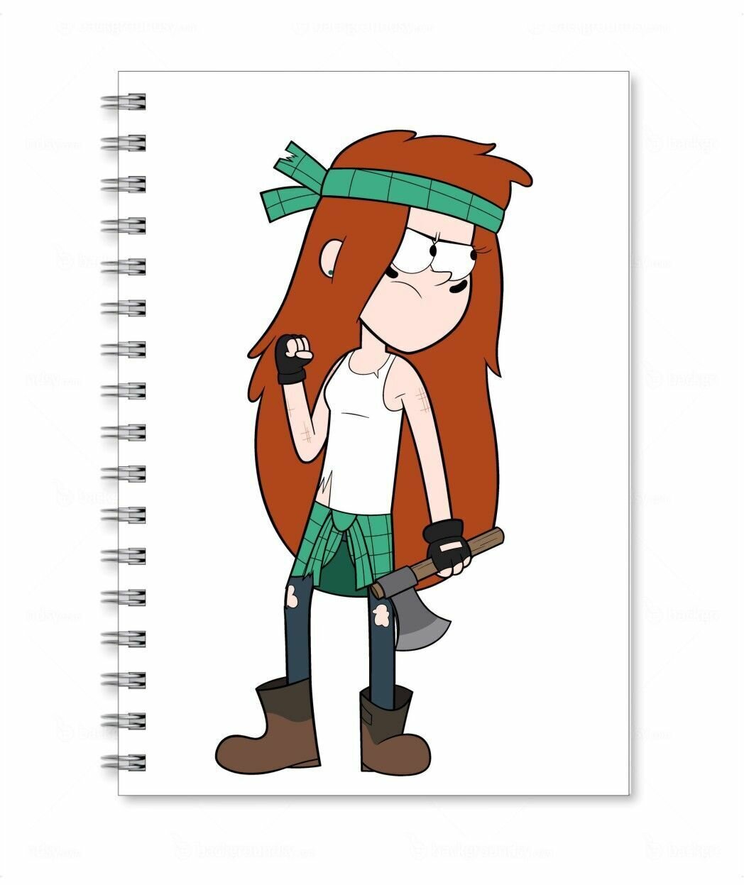 Тетрадь Mewni-Shop формата А5, с принтом "Гравити Фолз" - 74