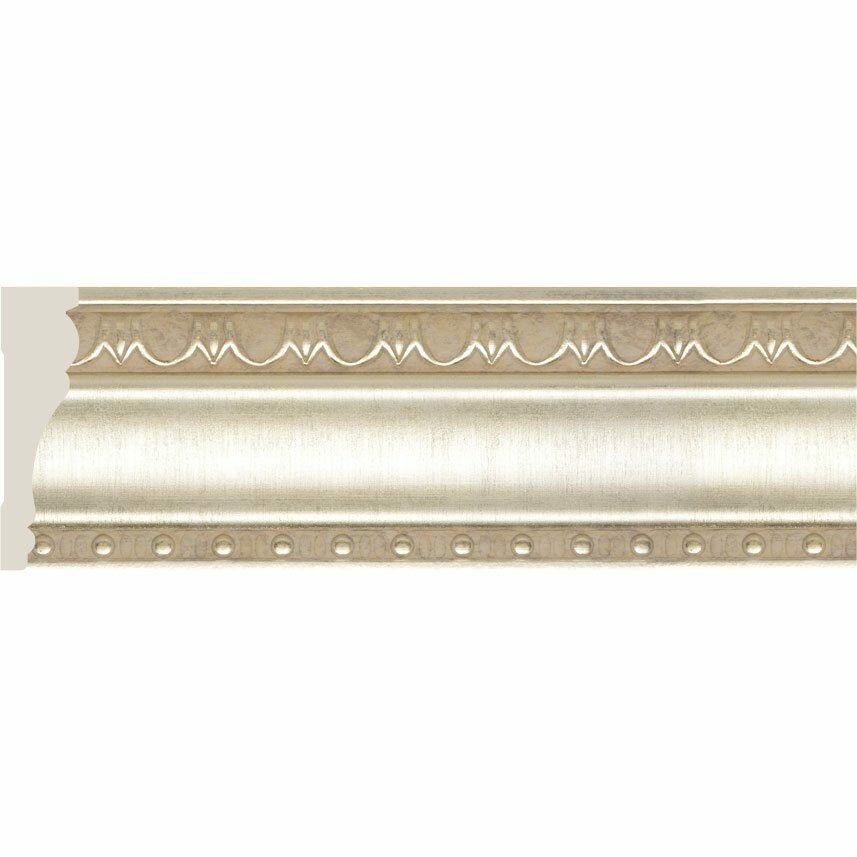 Багет Cosca Плинтус Потолочный 60 Платина T60(2)/937Д240хШ1.8хВ6см / Коска.