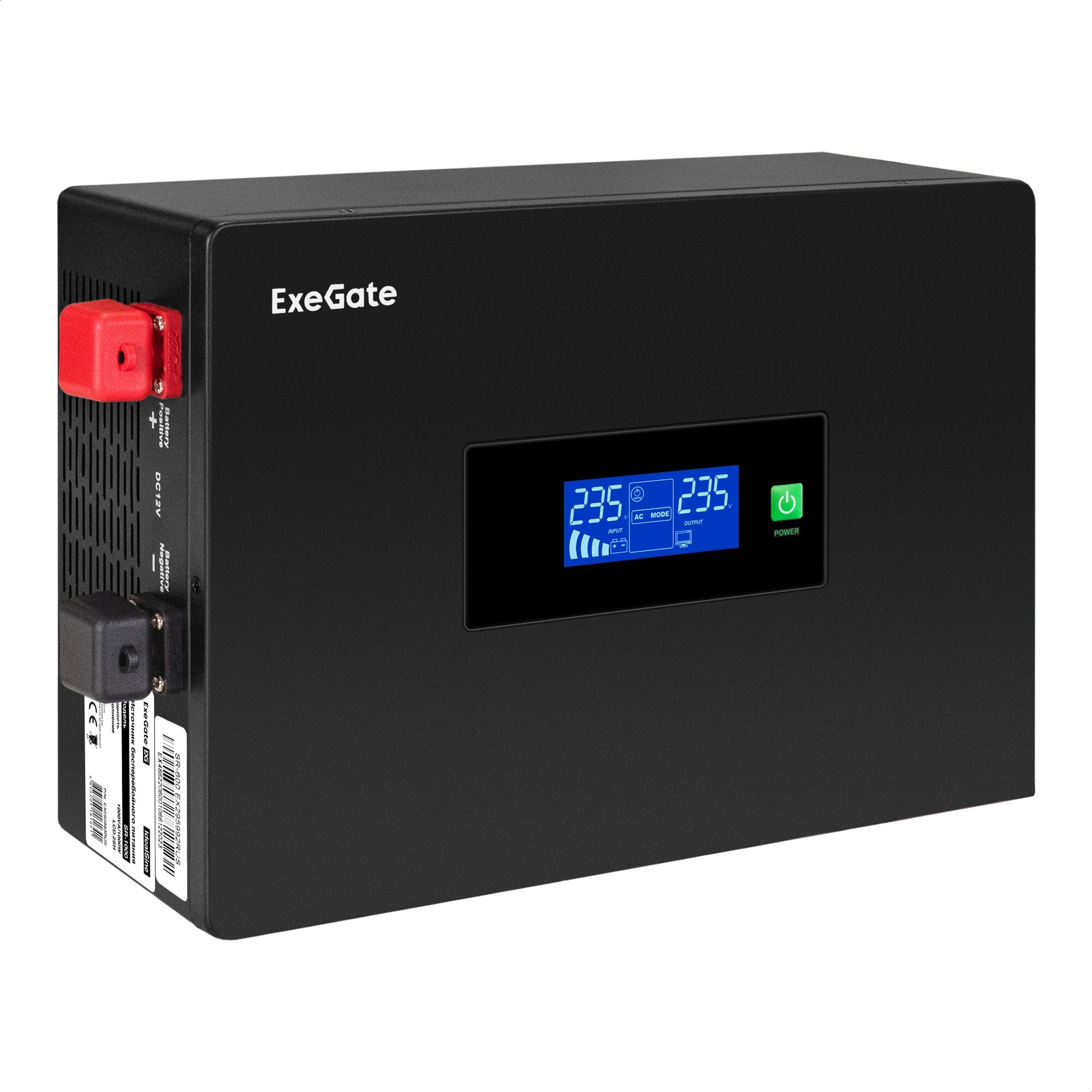 Комплект ИБП ExeGate EX295993RUS + батарея 40Aч EX282979RUS 1шт IdealSine SR-1000. LCD.2SH