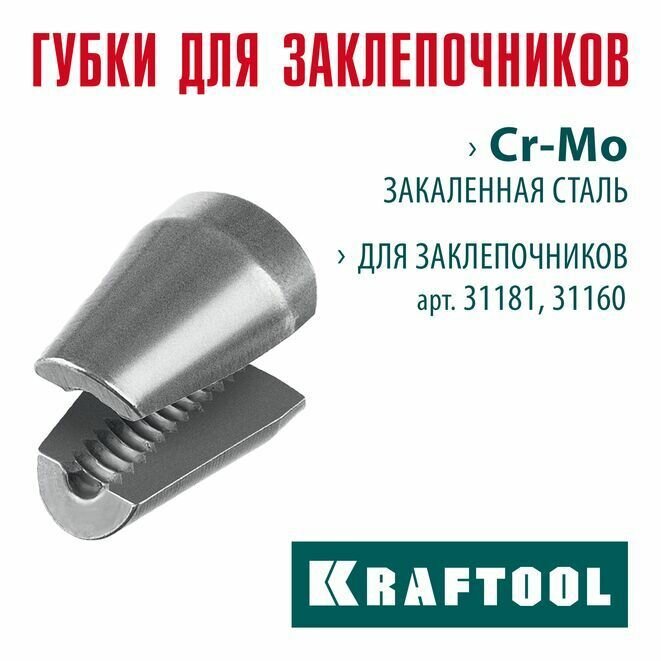 Губки сменные для заклепочника 31181, 31160, KRAFTOOL