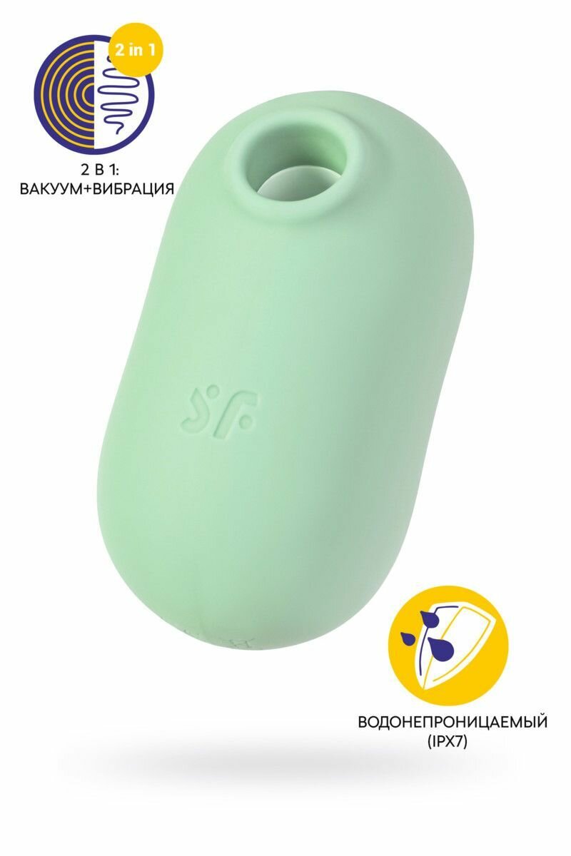 Вакуумный стимулятор клитора , мятный