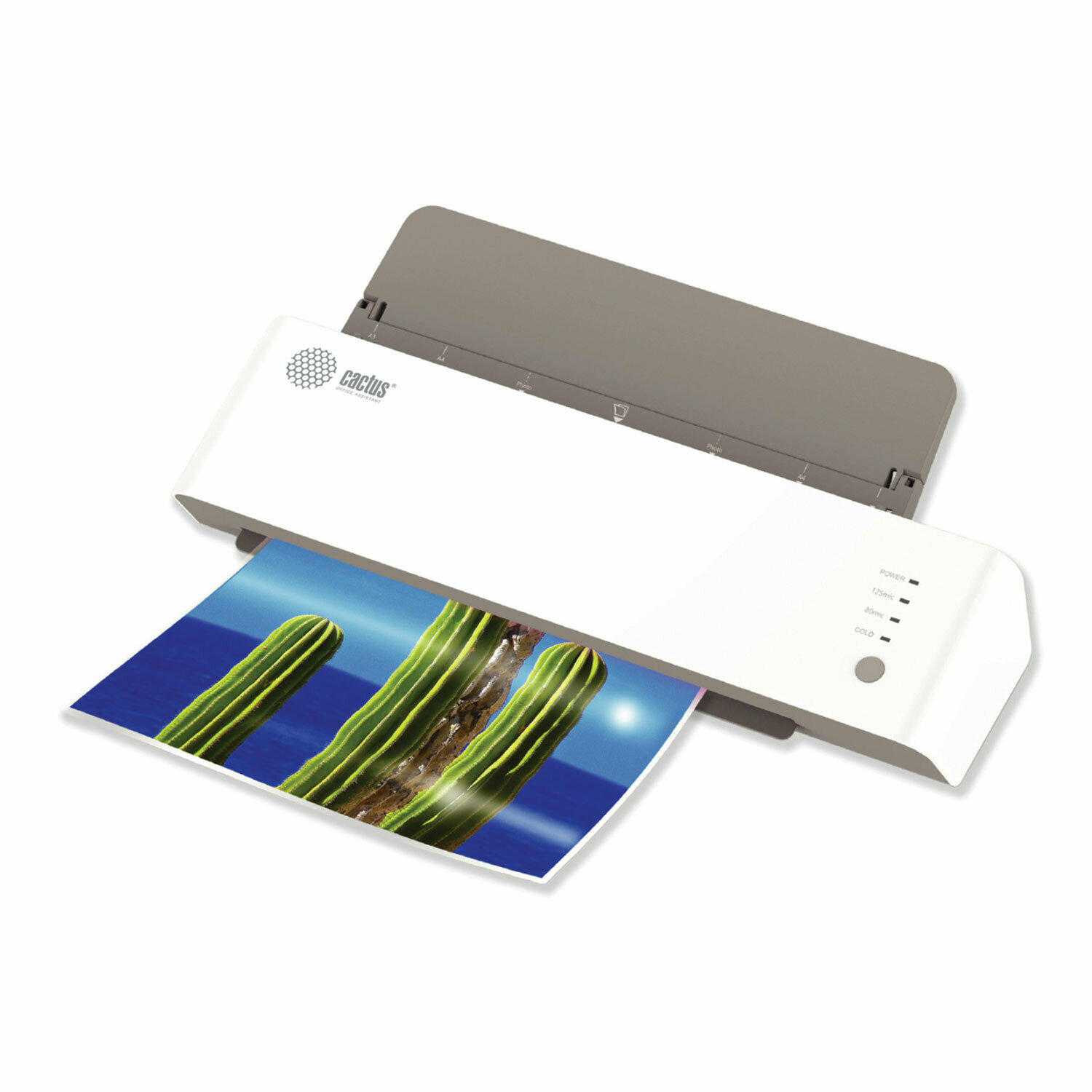 Ламинатор CACTUS формат A3, толщина пленки 80-125 мкм, скорость 60 см/мин, белый