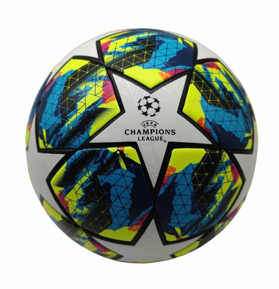 Футбольный мяч лиги чемпионов синий
