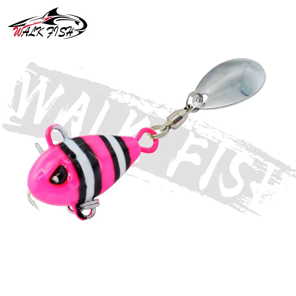 Спиннер WALK FISH розовый, 58 мм, 14 г, C 3