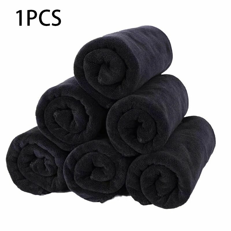 Микрофибра полотенца черные 25X25 CM