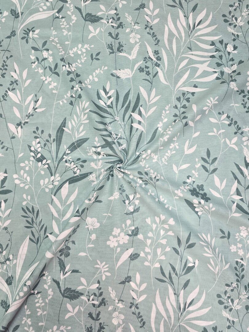 Ткань Бязь Иваново "Сара на бирюзовом" 100*220 см