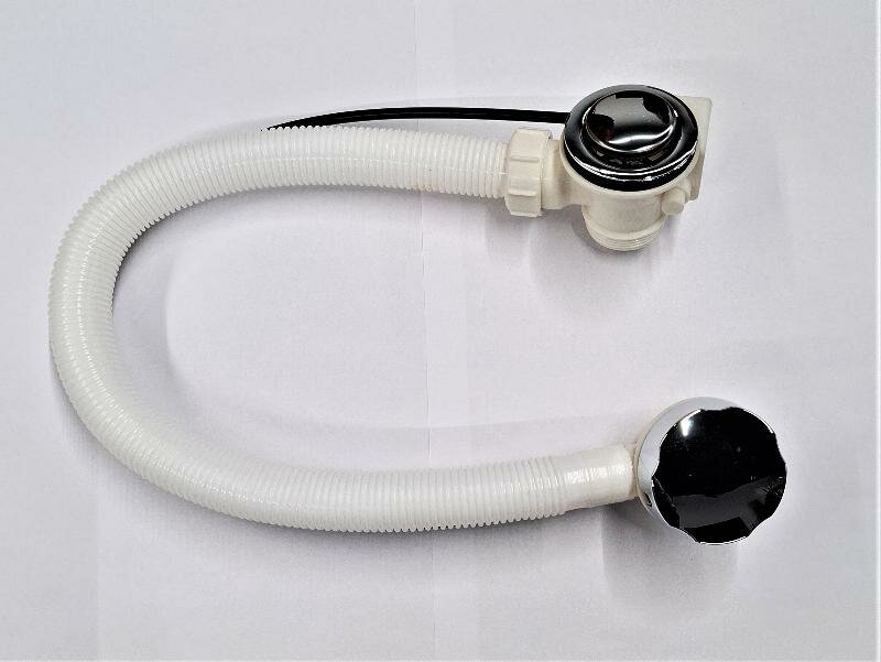 Слив-перелив хром 0,7м для ванны AQUALUX