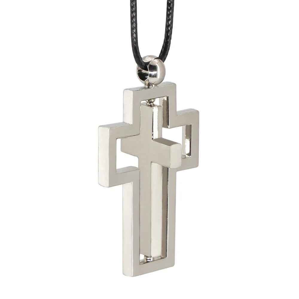 Автомобильная подвеска, новые модные автомобильные аксессуары, двойной Вращающийся крест, украшение для зеркала заднего вида, интерьер автомобиля