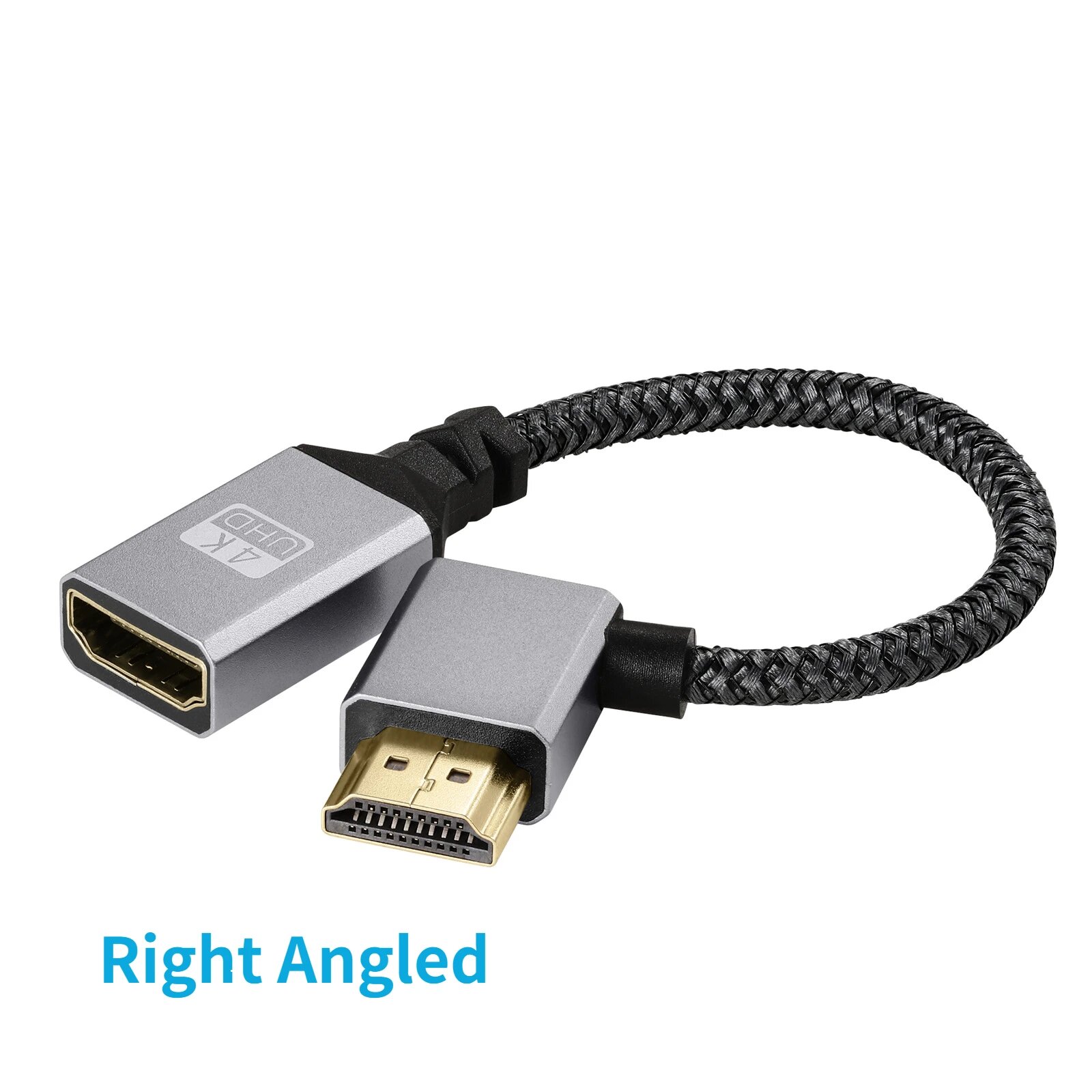 Угловой кабель HDMI 4k «папа-мама» HD Удлинительный короткий кабель Hdmi для дисплея высокой четкости с возможностью горячей замены