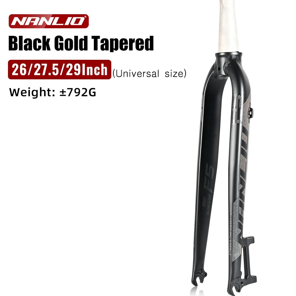 NanLio вилка MTB 26/27.5/29" Black Cone 1.5T
