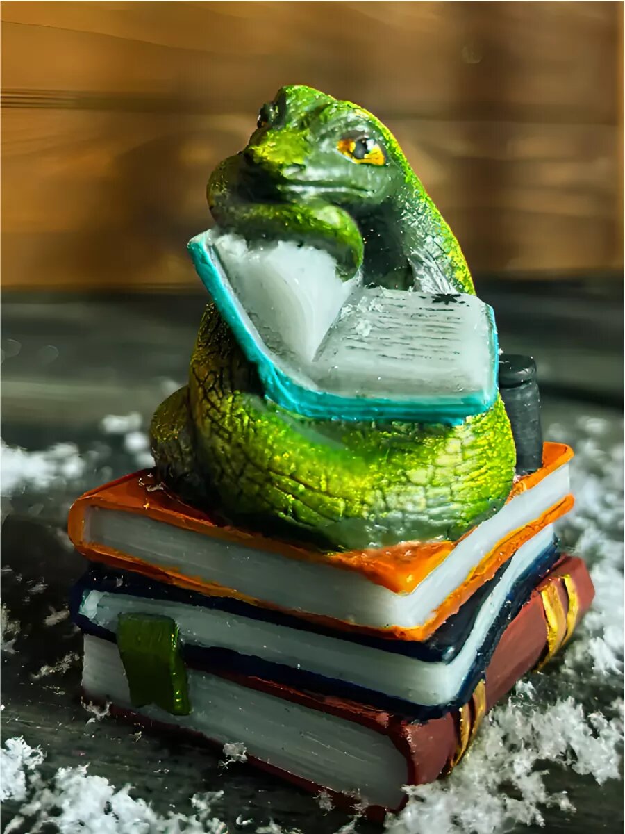 Молд Змея для эпоксидной смолы и свечей новогодний