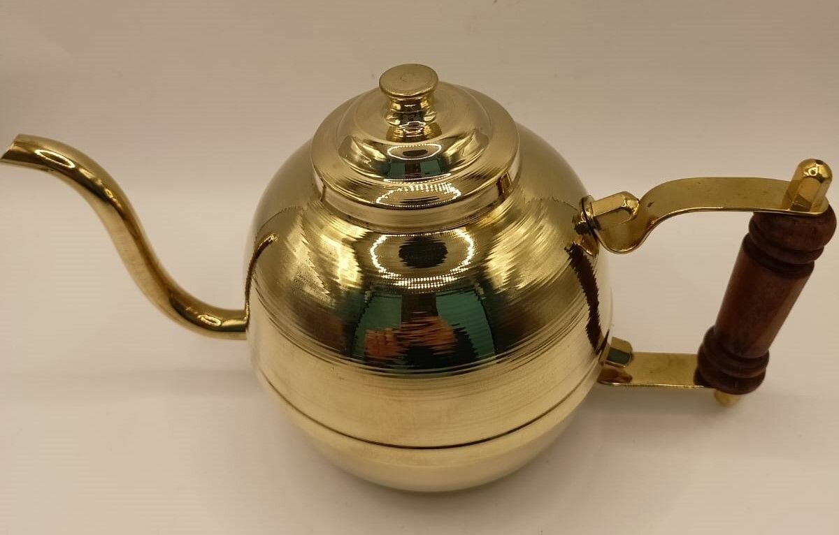Чайник заварочный латунный "Карапуз" 0.7л, луженый внутри премиум