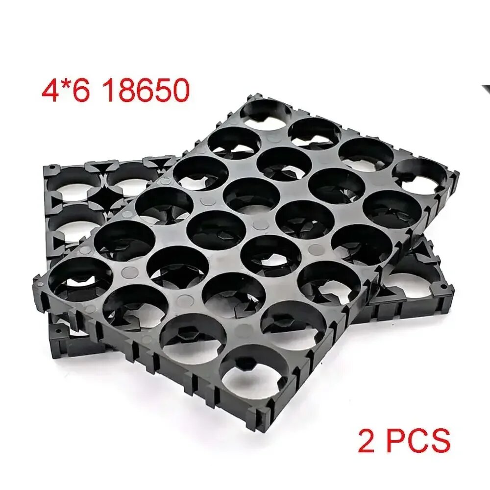 Держатель для батарей 18650 4x6, 2шт