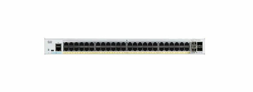 Коммутатор CISCO Catalyst 1000 48x 10/100/1000 Ethernet RJ-45 ports, 4x 10Gb SFP+ uplinks, C1000-48T-4X-L