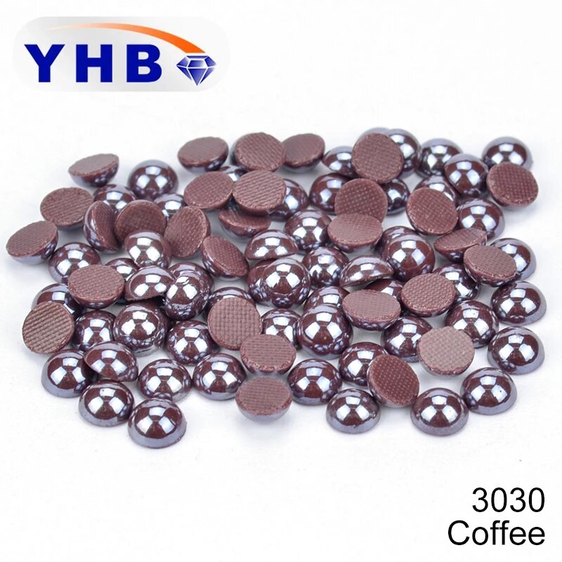 Стразы YHB Coffee 3030, 6.5 мм, SS30, 288 шт