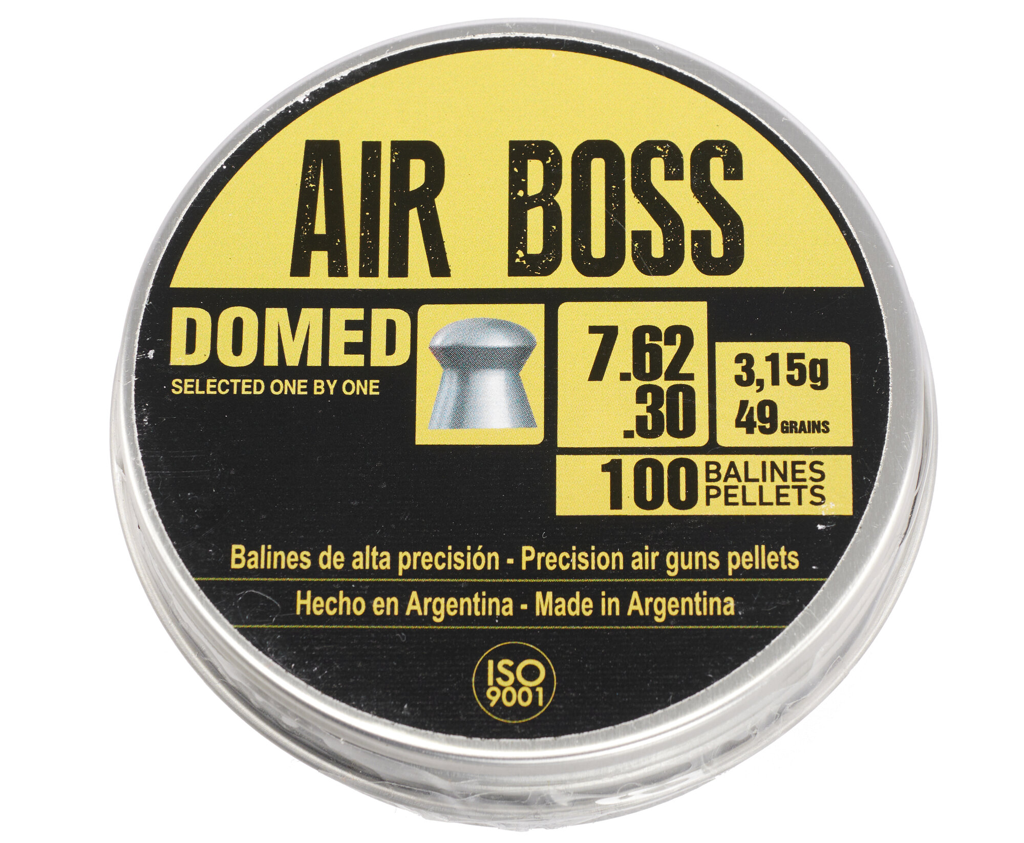 Пули пневматические Apolo Air Boss Domed 7.62 мм (100 шт, 3.15 г)