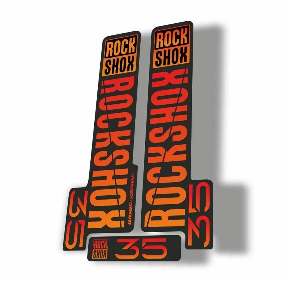 Наклейка для велосипеда Rock Shox 35 2018 вилка наклейка для горного велосипеда наклейка с пламенем KK 19 см