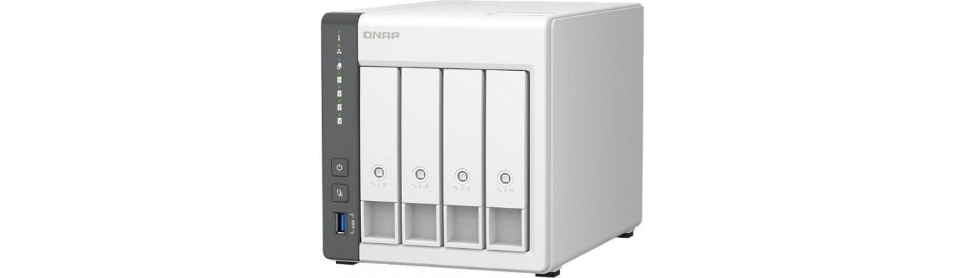 Сетевое хранилище NAS Qnap D4 (Rev. C) белый