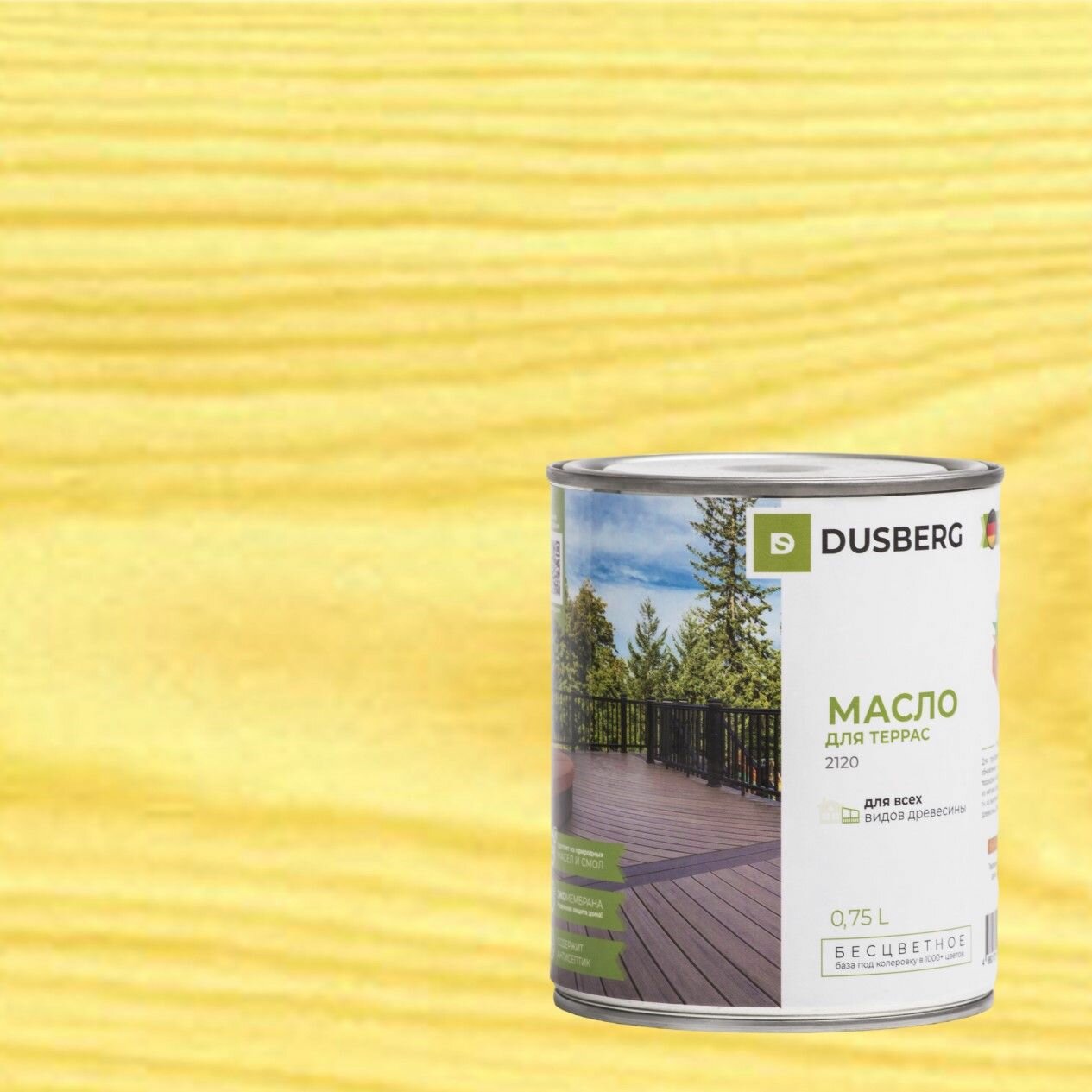 Масло для террас и садовой мебели Dusberg 2120 (0,75л)