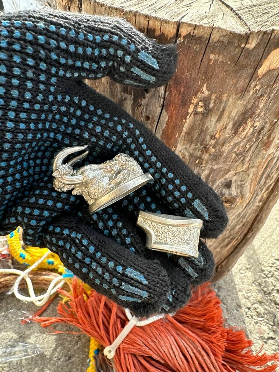 Комплект литья навершия зверя Мамонта(Мельхиор)