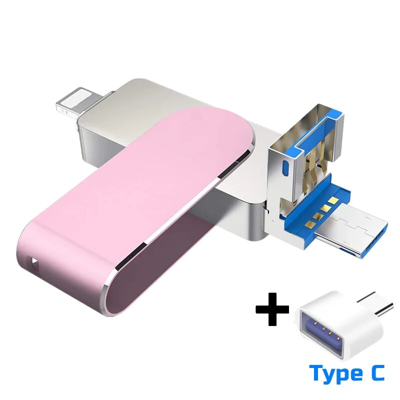 OLEVO USB Flash Drive For iPhone 128 ГБ, Pink BTC