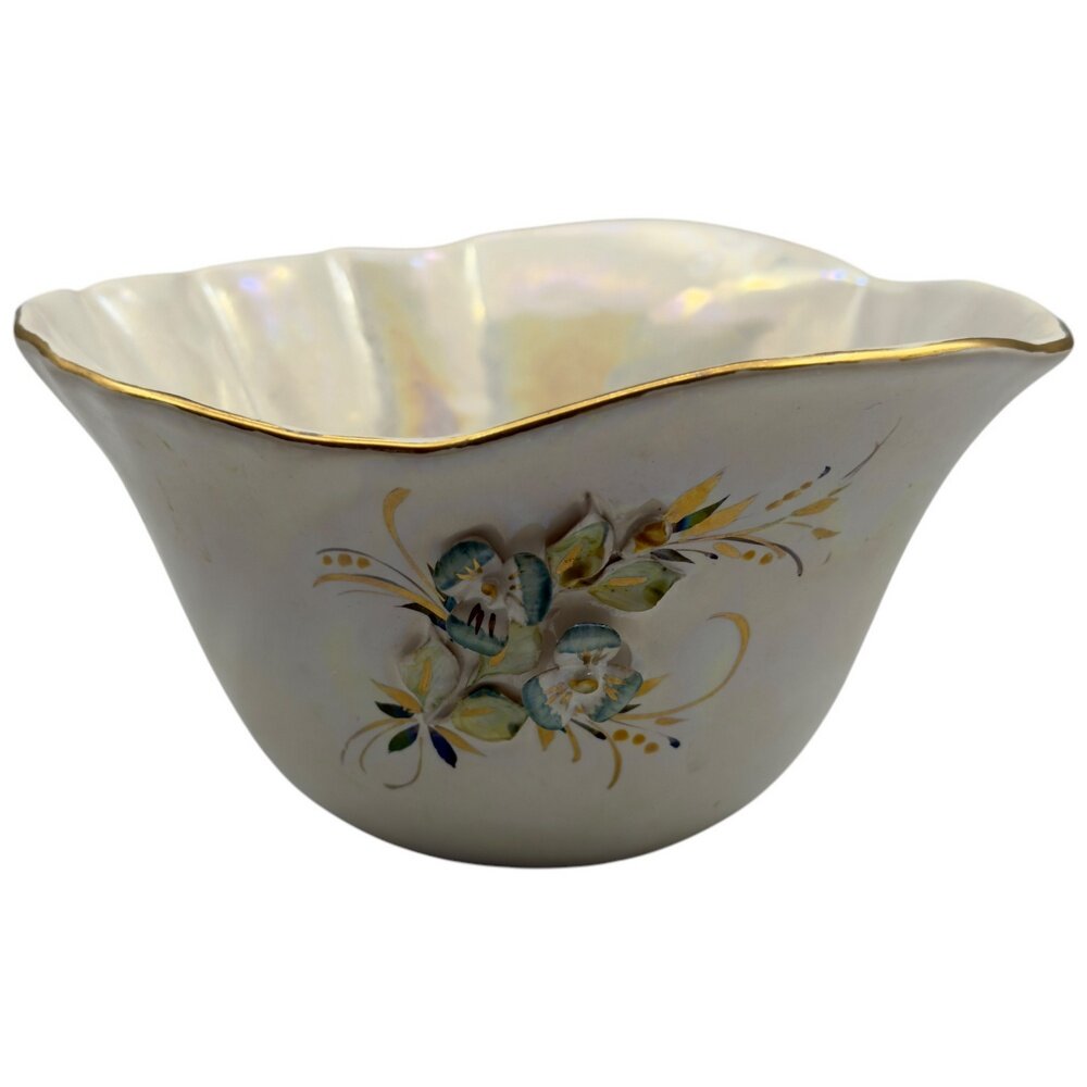 Кашпо "Нежность Незабудки", 9 см, 1995-2000 гг, Кисловодский фарфор - Феникс, Россия