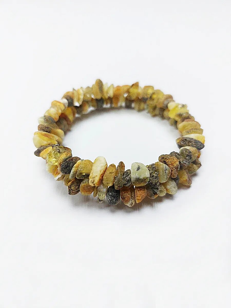 Незамкнутый браслет, янтарь