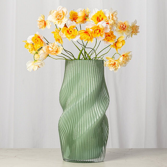 Стеклянная ваза для цветов Вилландри 30 см, Boltze, 2054623