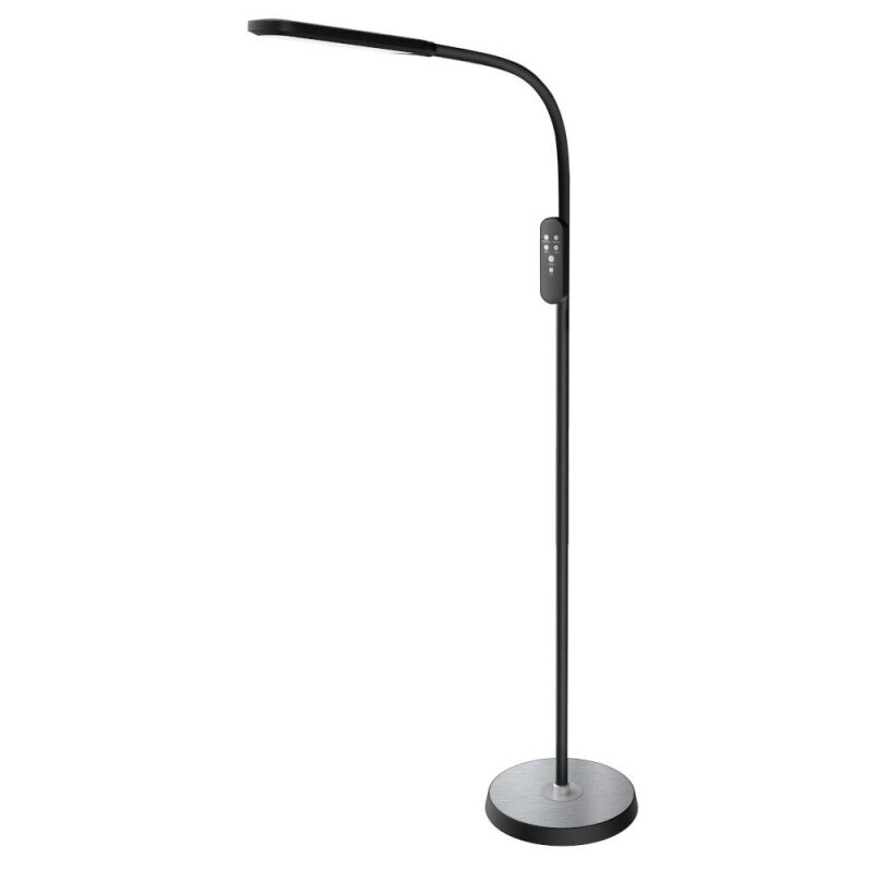 Торшер Camelion черный, KD-871F C02, LED, 15 Вт, с инфракрасным пультом дистанционного управления (15183)