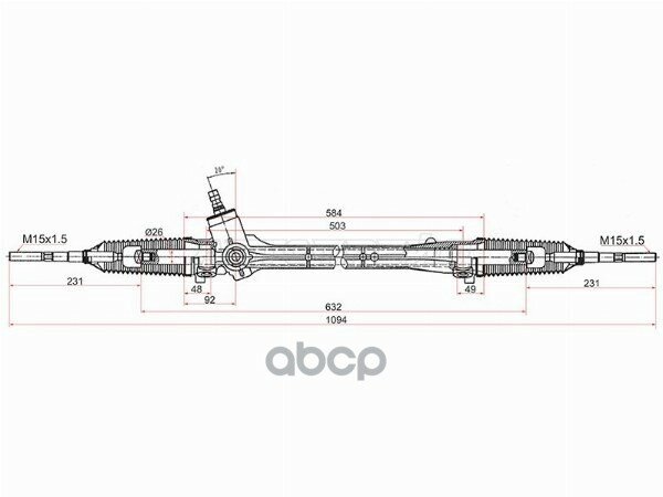 Рейка рулевая Toyota AURIS/COROLLA ##E15# 06- (электрическая) LHD Sat арт. ST-45510-02390