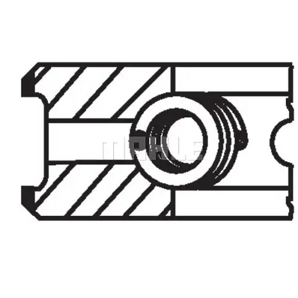 MAHLE/KNECHT 037 RS 00148 0N0 кольца поршневые