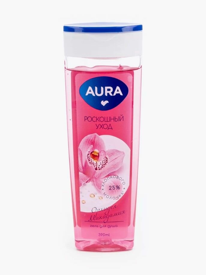 Гель для душа Aura Орхидея и Макадамия, 390 мл