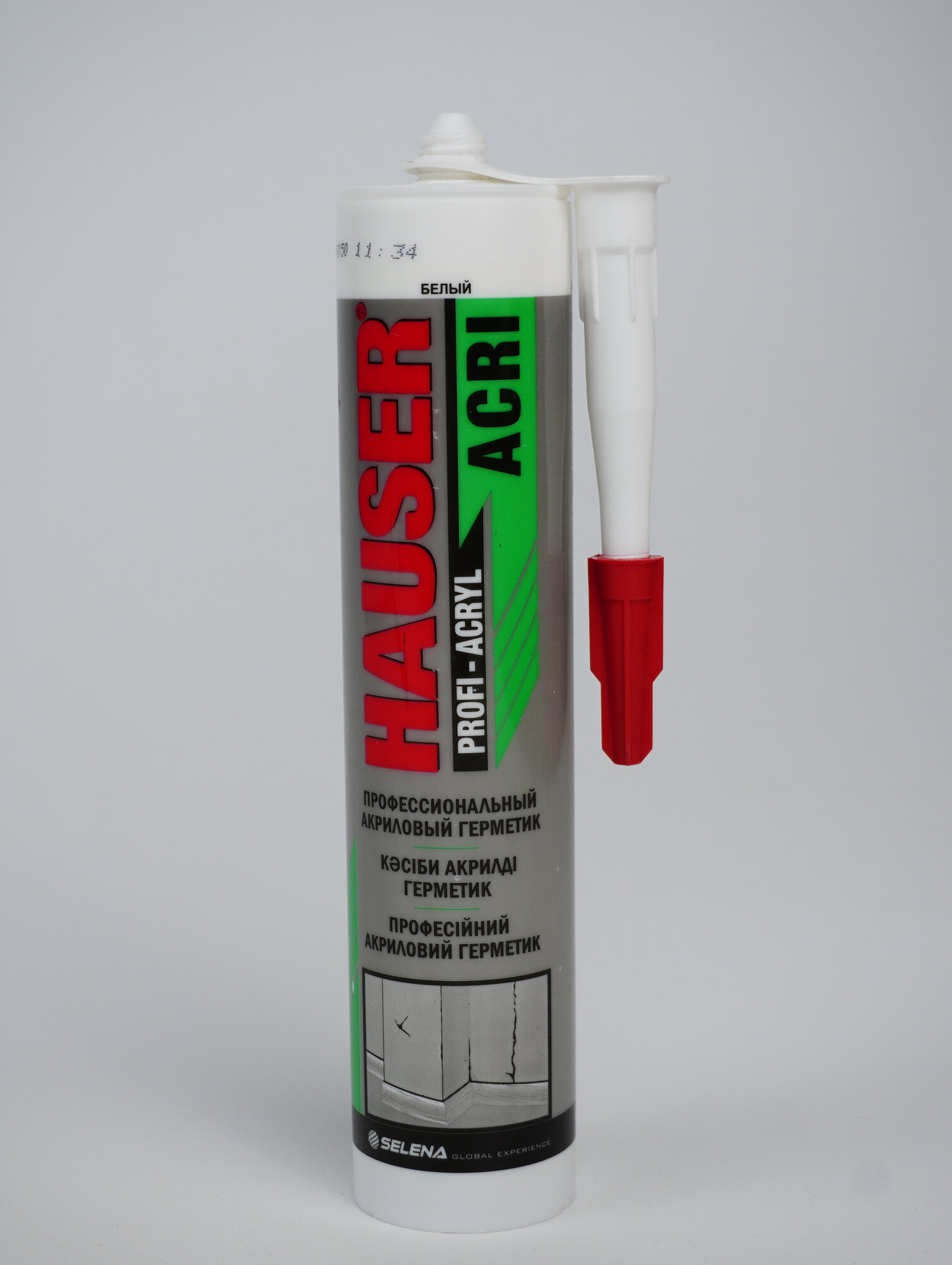 Герметик акрил 260мл, белый HAUSER. 133830