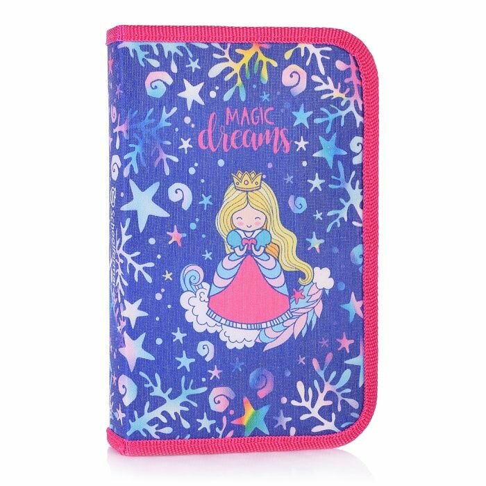 Пенал каркасный schoolформат "Princess Mermaid", 130х200 мм, откидная планка, для девочек (ПТК-ПМР)