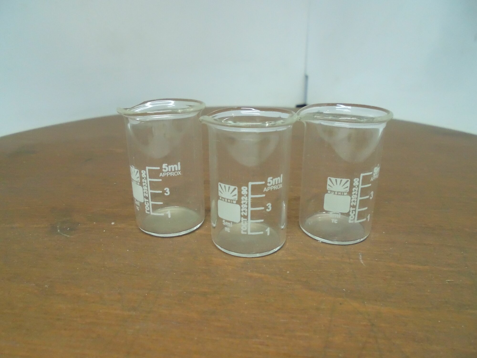 Стакан лабораторный высокий 5 мл 12 шт