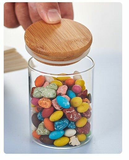 Бамбуковая крышка для бутылки и стеклянного баллона разных размеров 55-100 мм, экологичная и универсальная